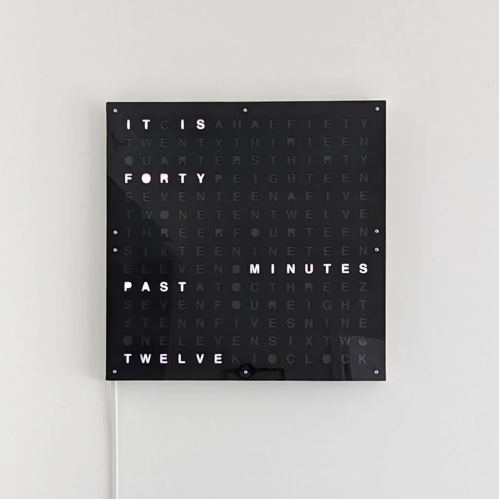 Ultra Thin Minimalistic LED Word Clock — PMD Way