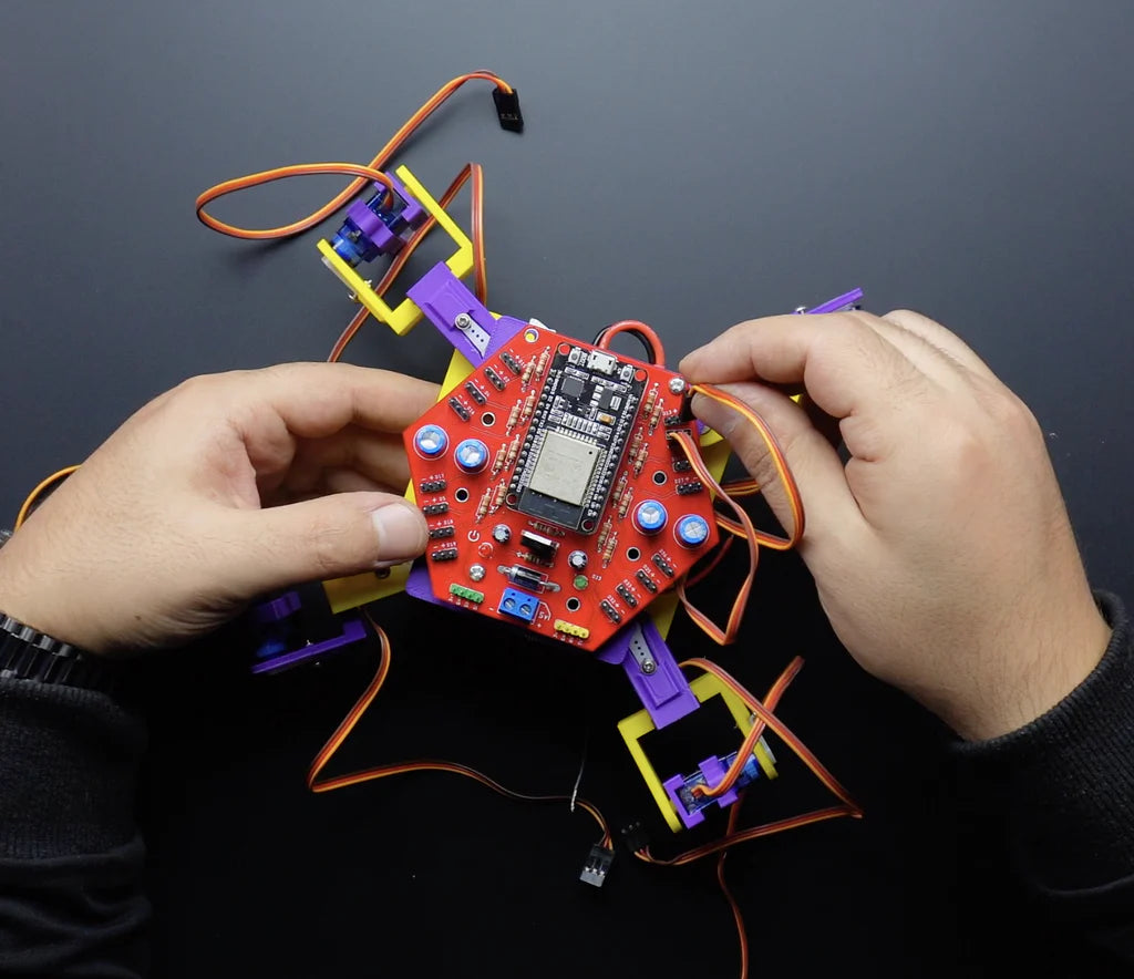 Build a four-legged Spider Robot With 3D Printed Parts — PMD Way