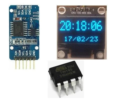 Build a tiny OLED clock with ATtiny microcontrollers — PMD Way