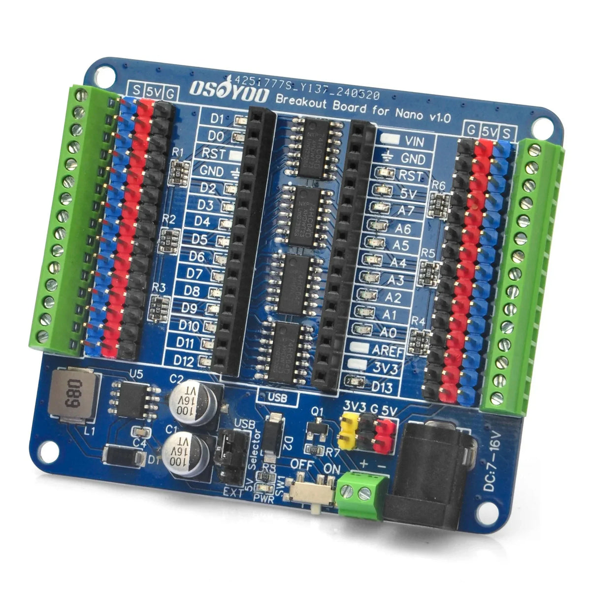 New Product - Expansion Shield for Arduino Nano-compatibles with Statu ...