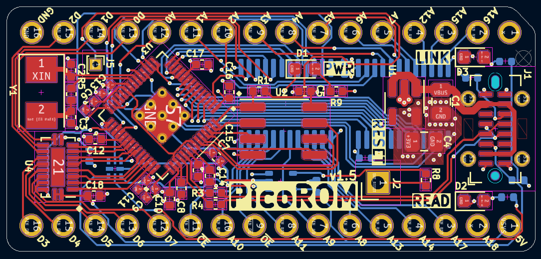 Build an 8-bit ROM emulator in a DIP-32 compatible form factor — PMD Way