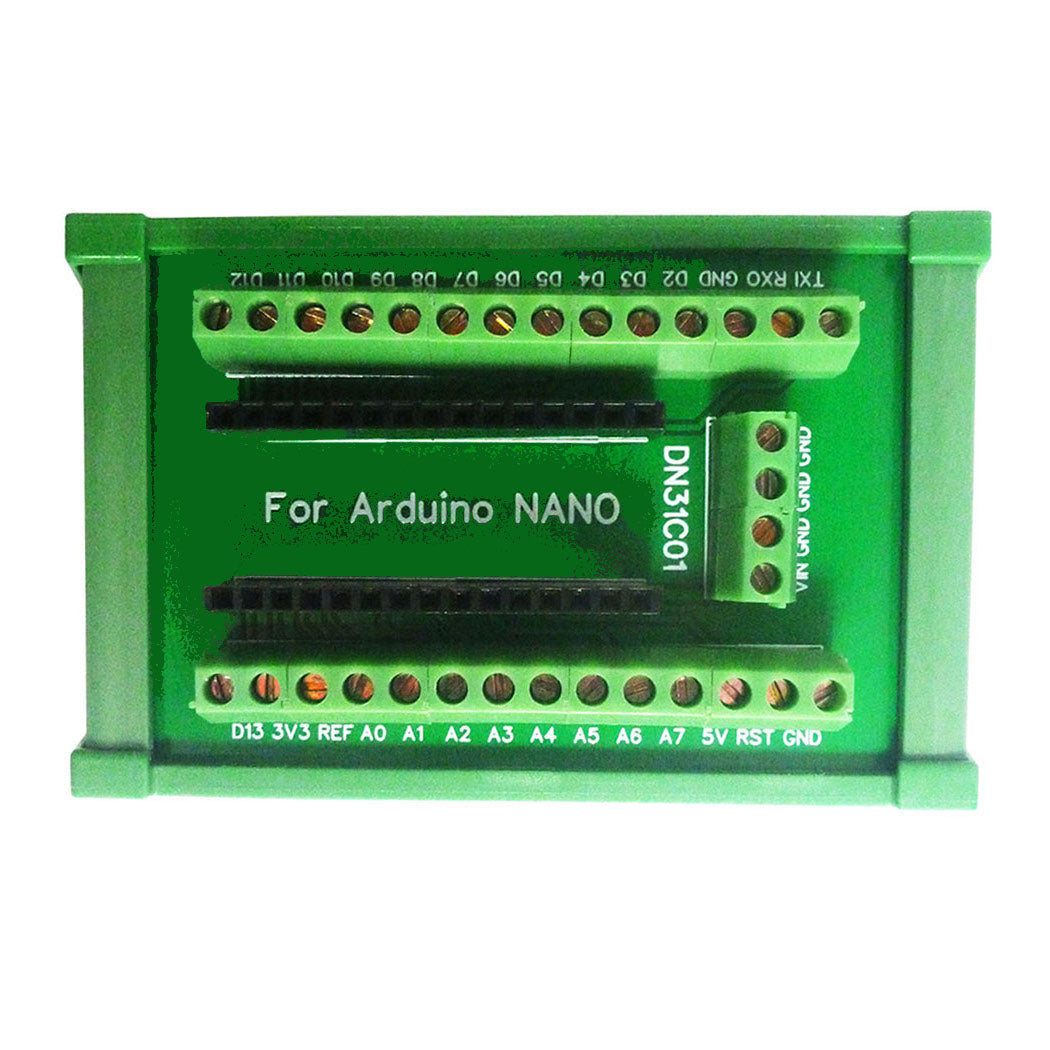 DIN Rail Screw Terminal Block for Arduino Nano — PMD Way