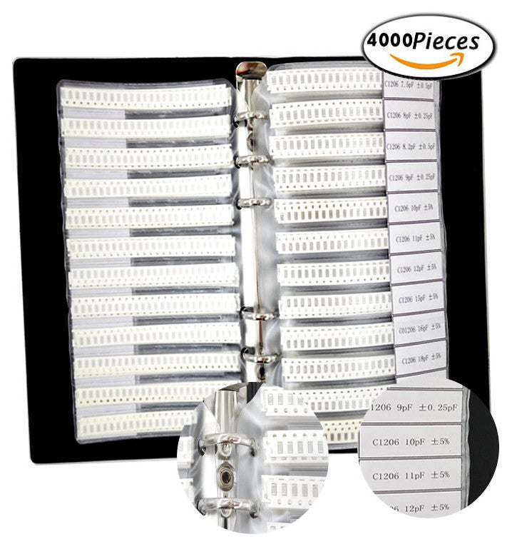 1206 SMD Capacitor Kit Book - 2000 Pieces — PMD Way
