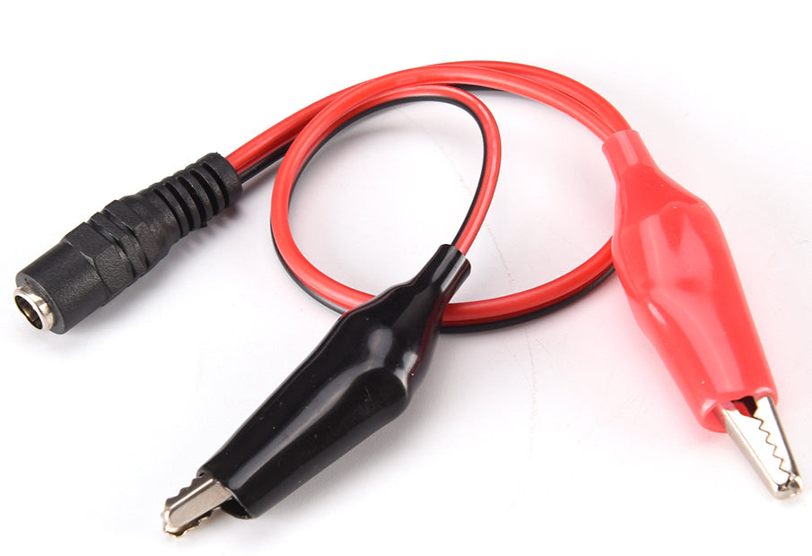 2.1mm DC Barrel Socket to Alligator Clips — PMD Way