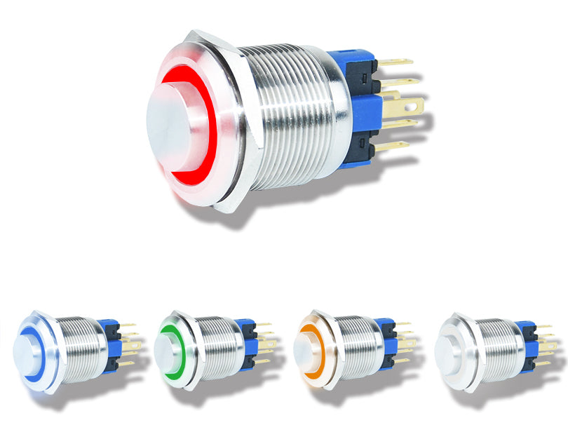 22mm Illuminated Metal Push Buttons - High — PMD Way