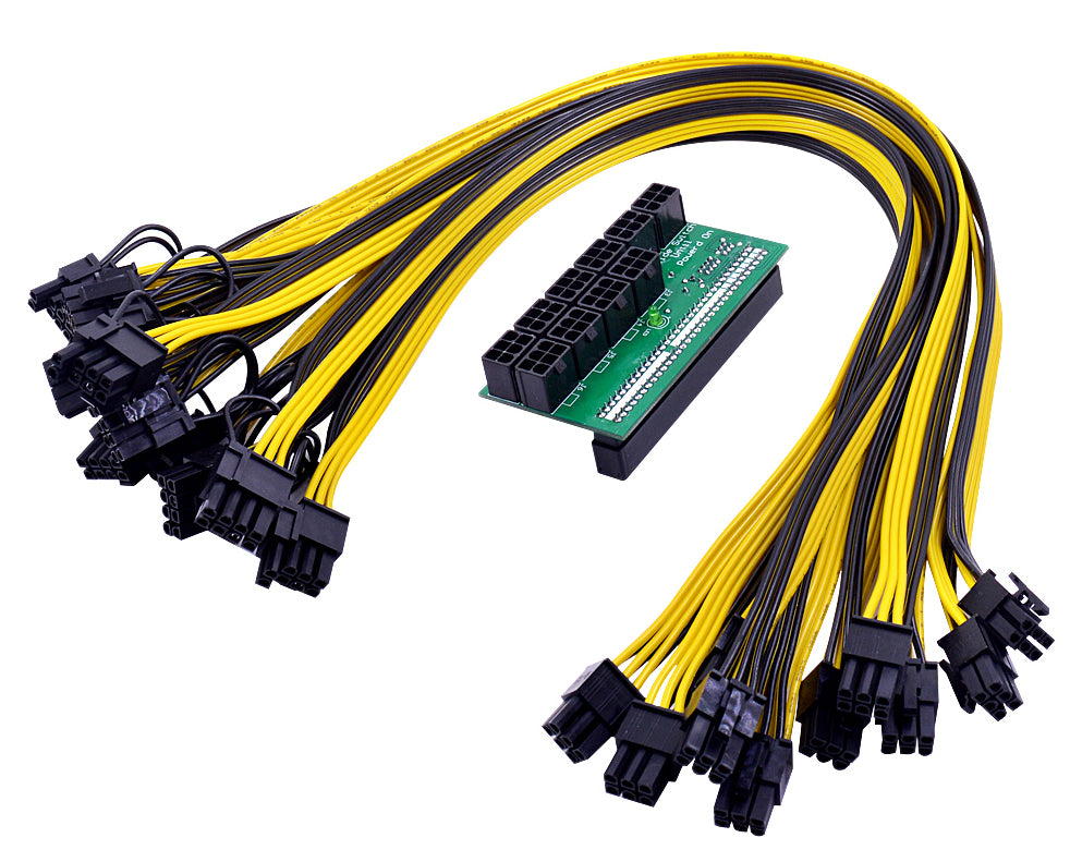 ATX 64 Pin Breakout to Ten 6 Pin Molex Cables — PMD Way
