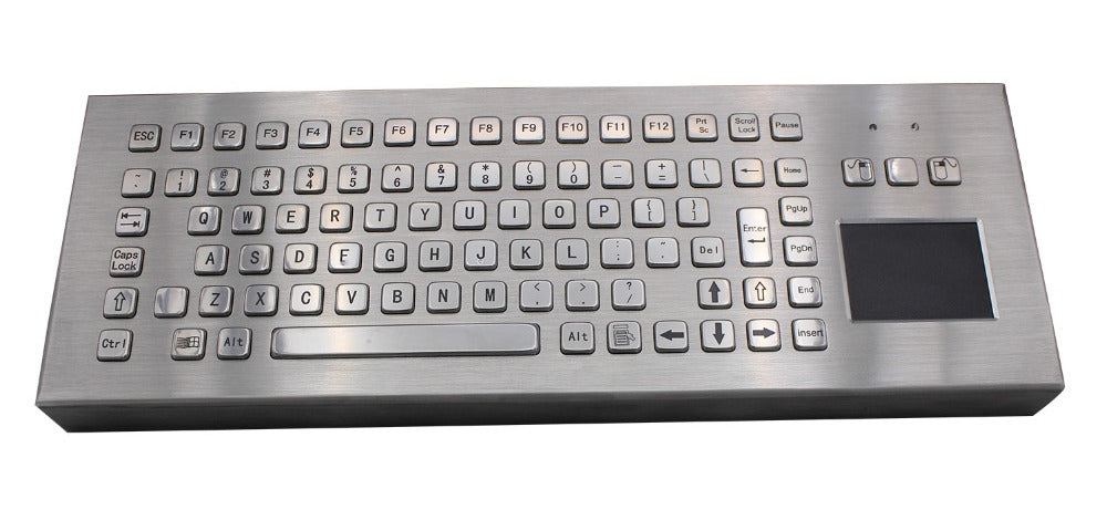 86 Key Stainless Steel Computer Keyboard with Touchpad — PMD Way