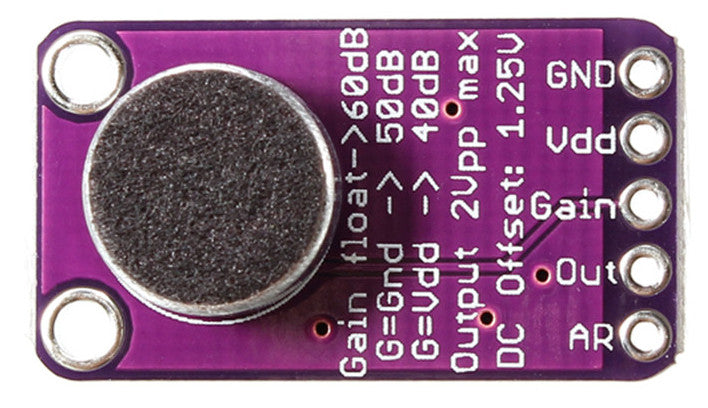 Interfacing Max9814 Microphone Agc Amplifier Module With 53 Off