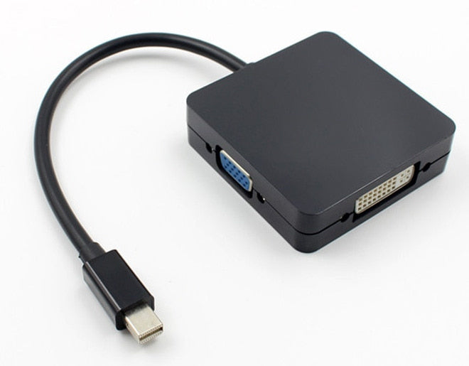 Mini Displayport Plug to HDMI VGA and DVI Socket Adaptor — PMD Way