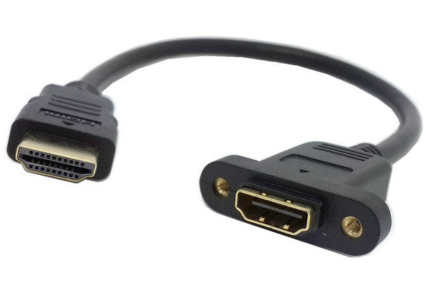 Panel Mount HDMI Socket to Plug Cable — PMD Way