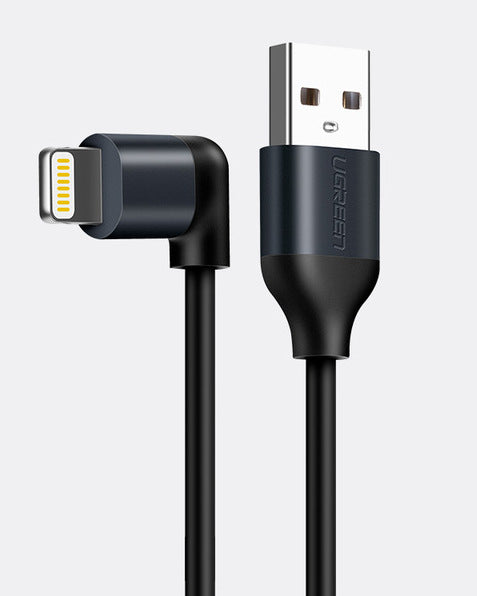 Right Angle Lightning to USB Cable — PMD Way