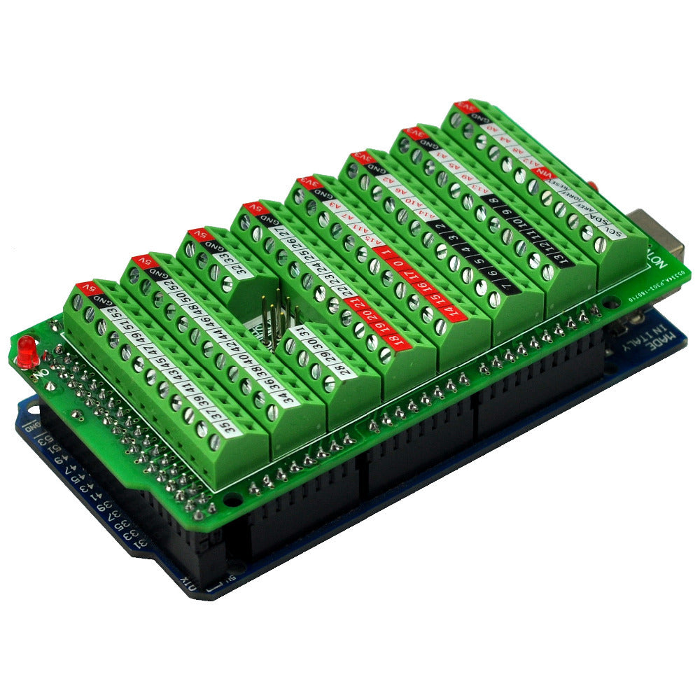 Terminal Block Breakout Shield for Arduino Mega — PMD Way