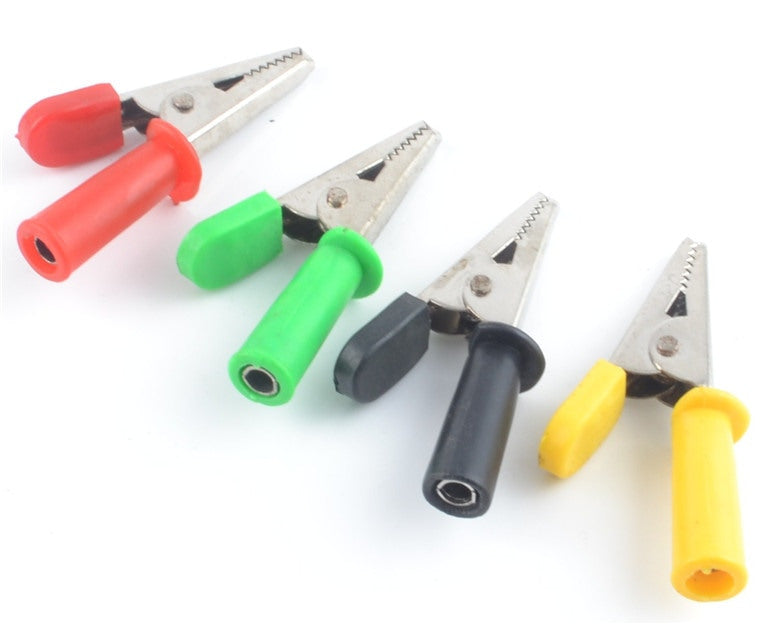 Alligator Clip to 4mm Banana Socket - Four Pack — PMD Way
