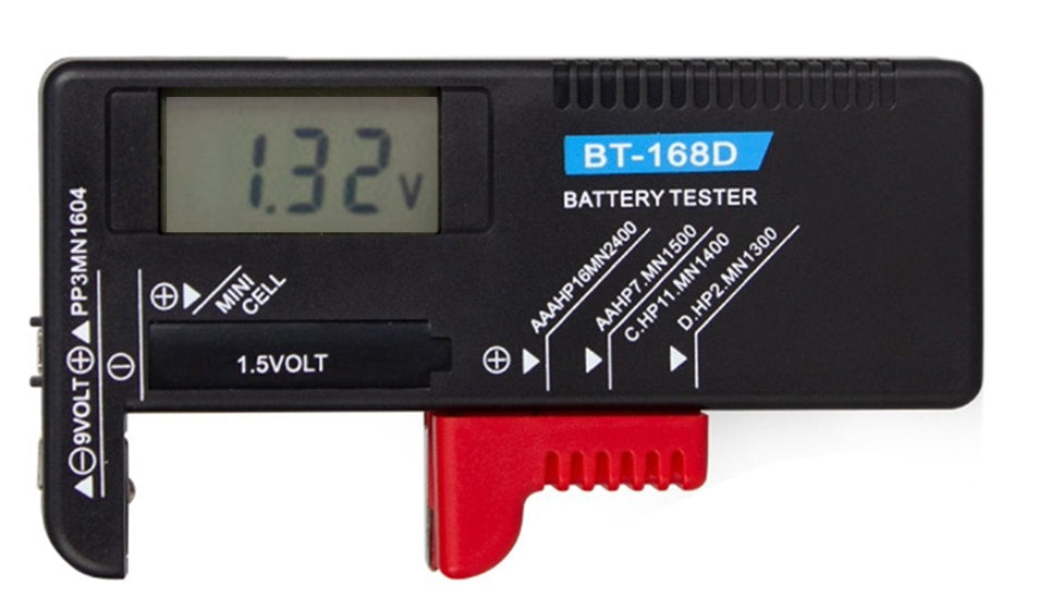 Universal Digital Disposable Battery Tester — PMD Way