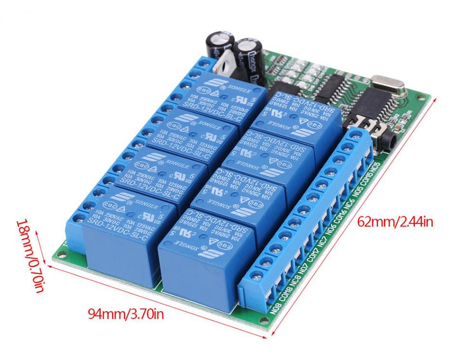 DTMF Control Eight Channel Relay Board — PMD Way