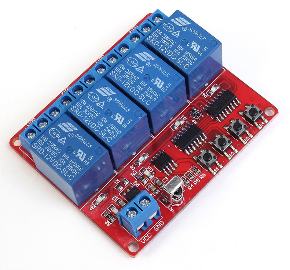 Infra Red Remote Control Relay Module - Four Channel — PMD Way