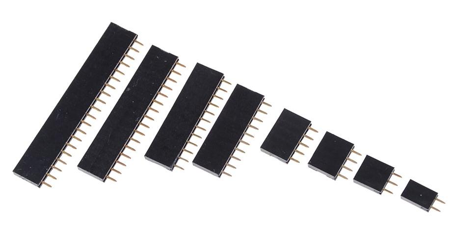Female Single Row Header Strips - Various Sizes - 10 Pack — PMD Way