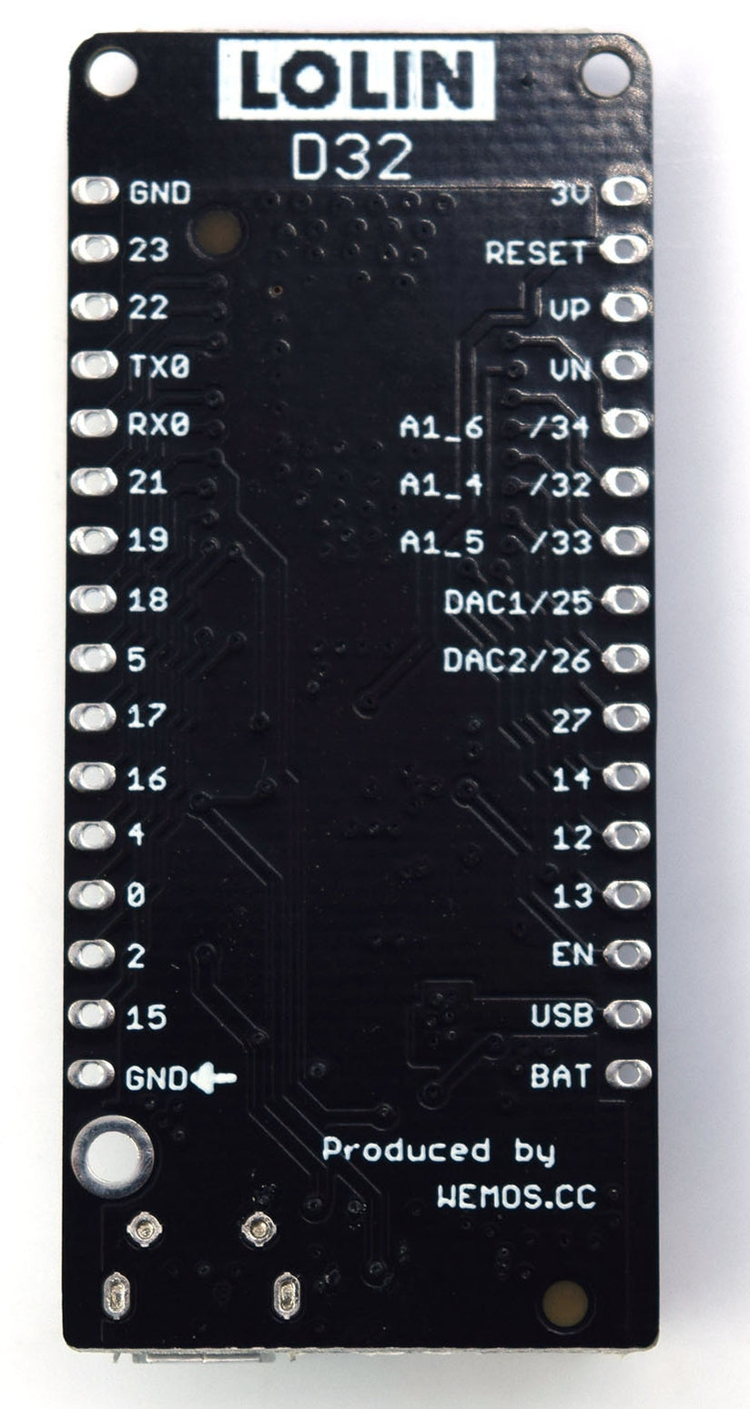 LoLin D32 - ESP32 Development Board for microPython and Arduino — PMD Way