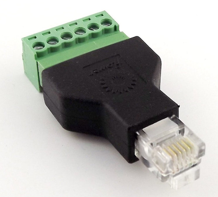 RJ11 RJ12 Male to Terminal Block Adaptor — PMD Way