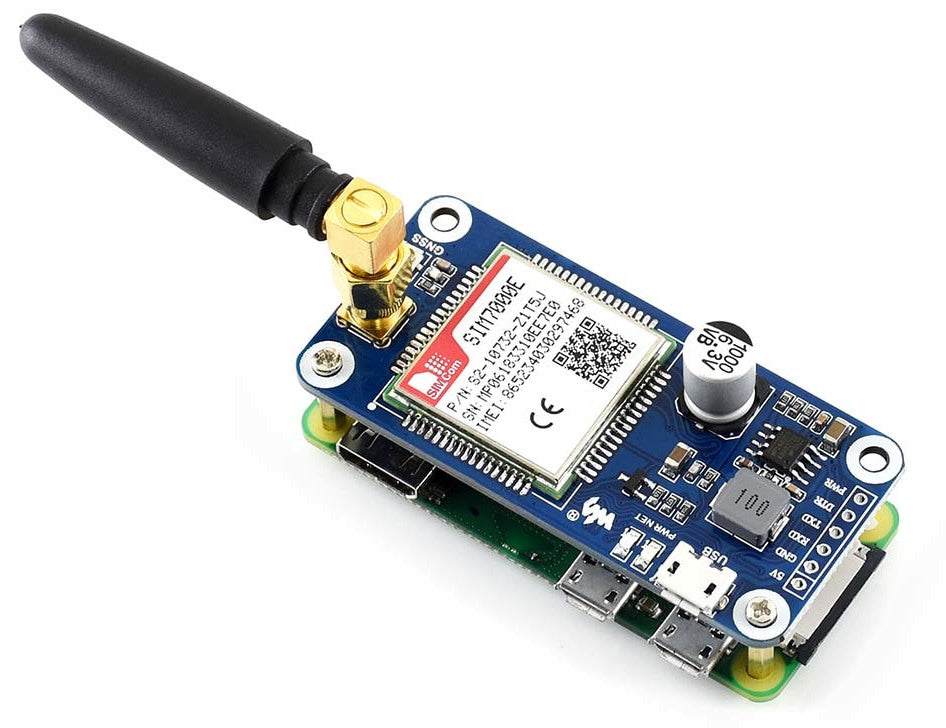 SIM7000 NB-IoT/eMTC/EDGE/GPRS/GNSS HAT for Raspberry Pi — PMD Way