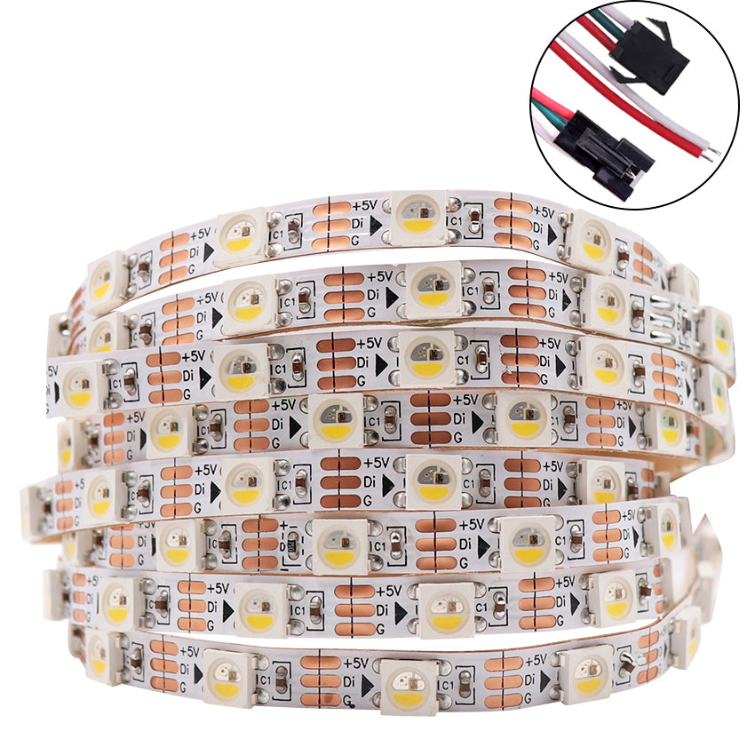 Skinny 4mm SK6812 RGB LED Strip - 60 LEDs/m — PMD Way