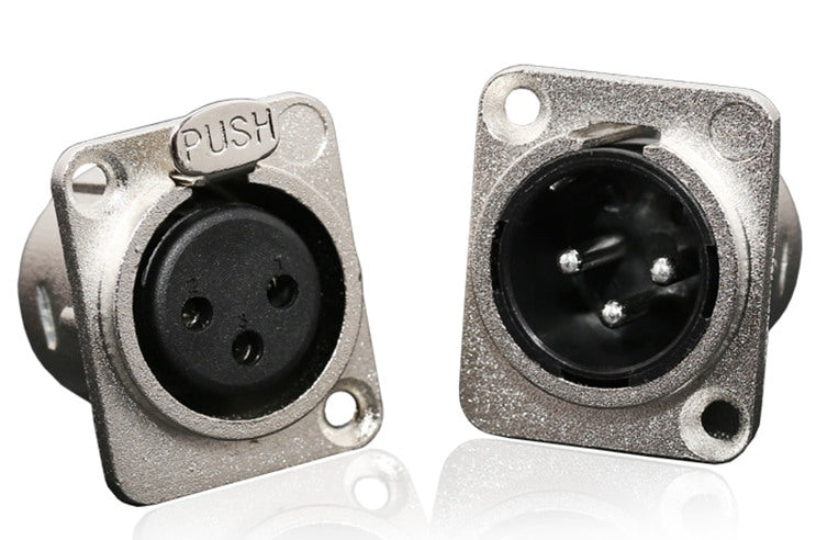 XLR Chassis Panel Mount Connectors - Male or Female — PMD Way